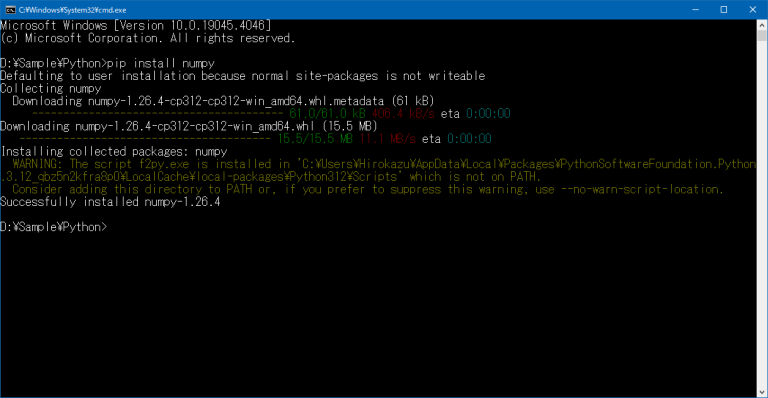 【python】modulenotfounderror No Module Named ‘numpy うまてくブログ